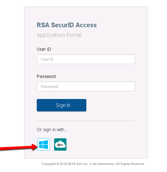 Can the Microsoft Integrated Windows Authentication (IWA) icon be ...