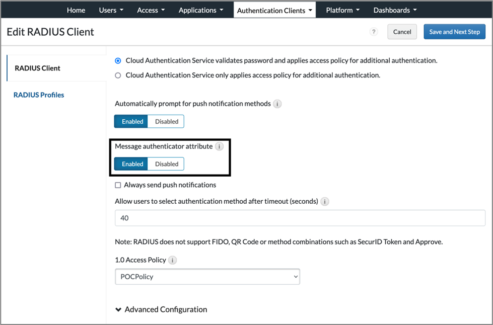 Cisco Asa Radius Configuration With Cloud Authentication Service Rsa Ready Implementation