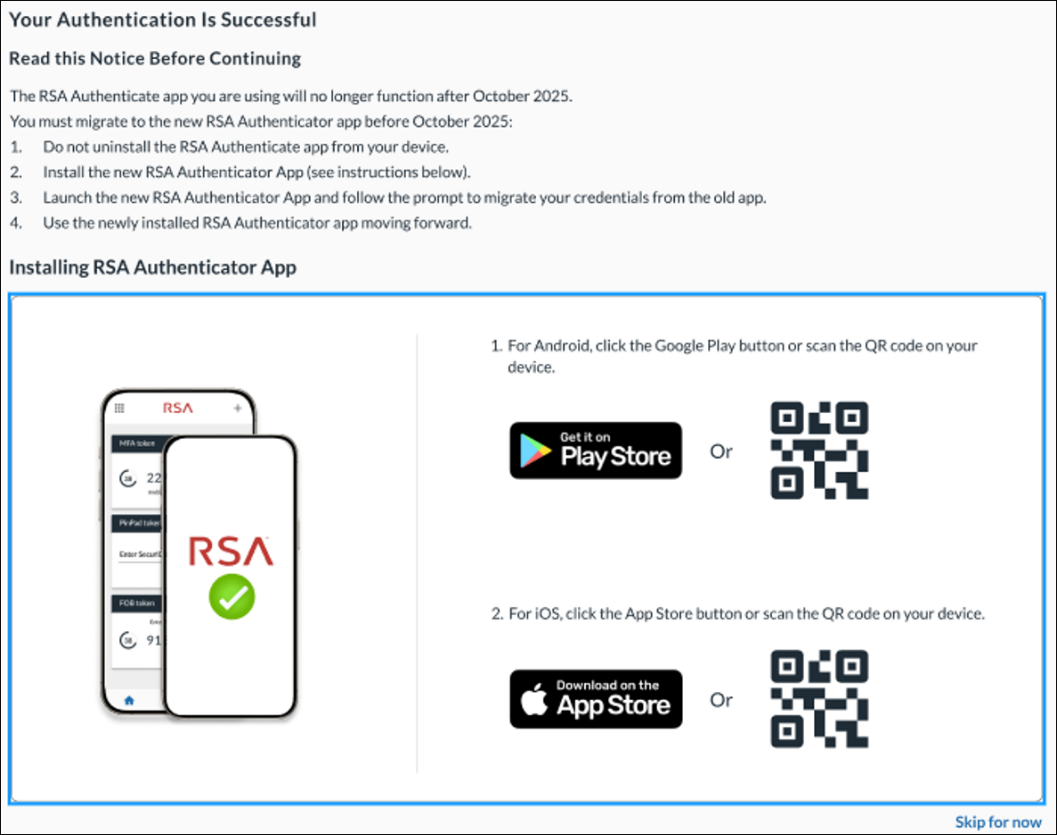 REMINDER: 3 WEEKS LEFT TO COMPLETE UPGRADE WHEN USING RSA CAS AND AVOID ...